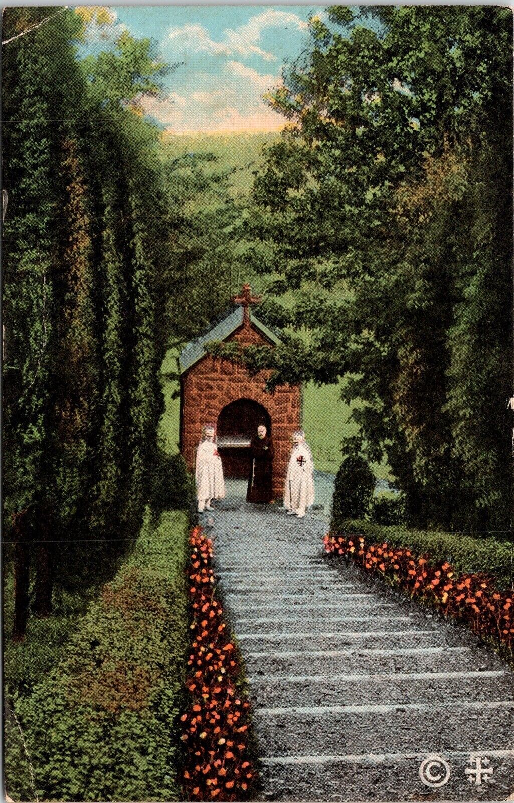 Franciscan Monastery Mount Sepulchre Washington Dc Andique Divided Back ...