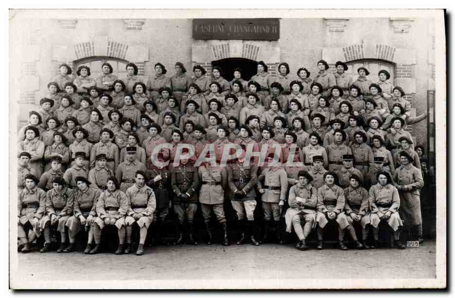 CARTE PHOTO Militaria Alpine Corps Barracks Changarnier | Topics ...