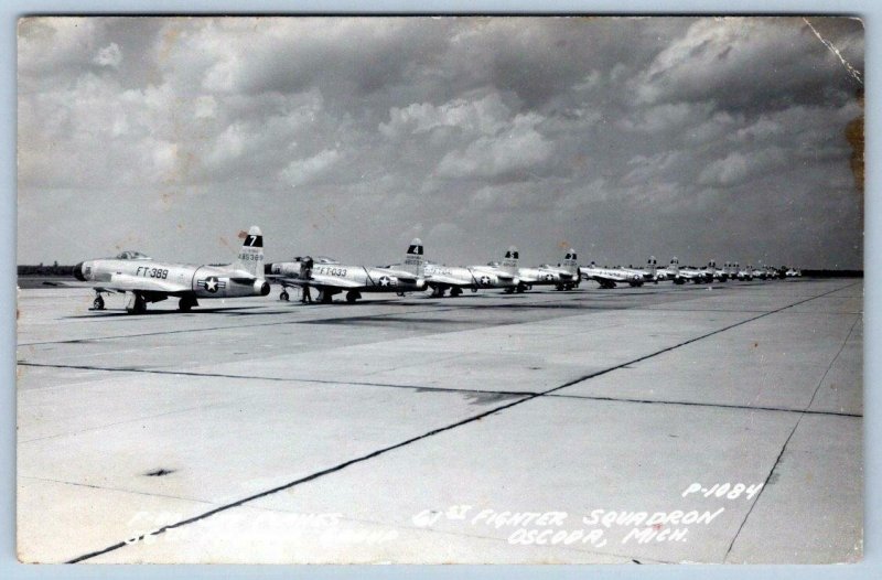 1940s Rppc WWI ERA F-80 JET Planes 61st Fighter Squadron 56th Fighter ...
