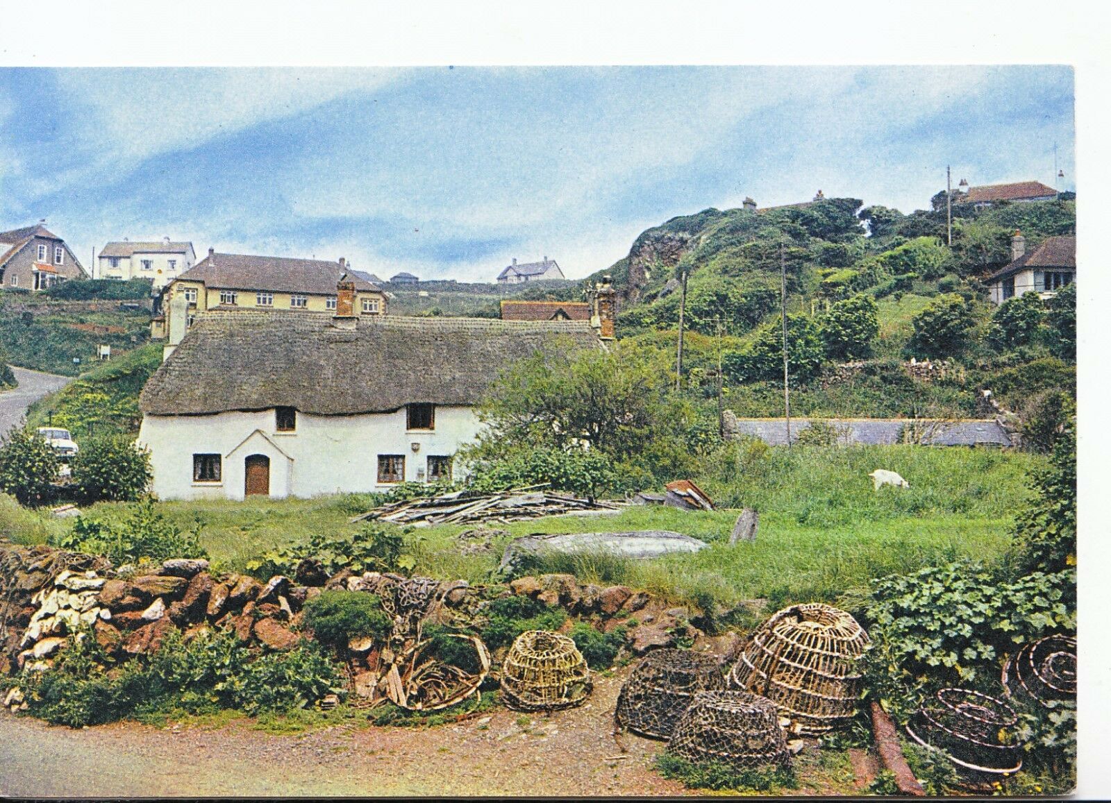 Devon Postcard - The Fishermen's Cottages of Inner Hope A4468 | Europe ...