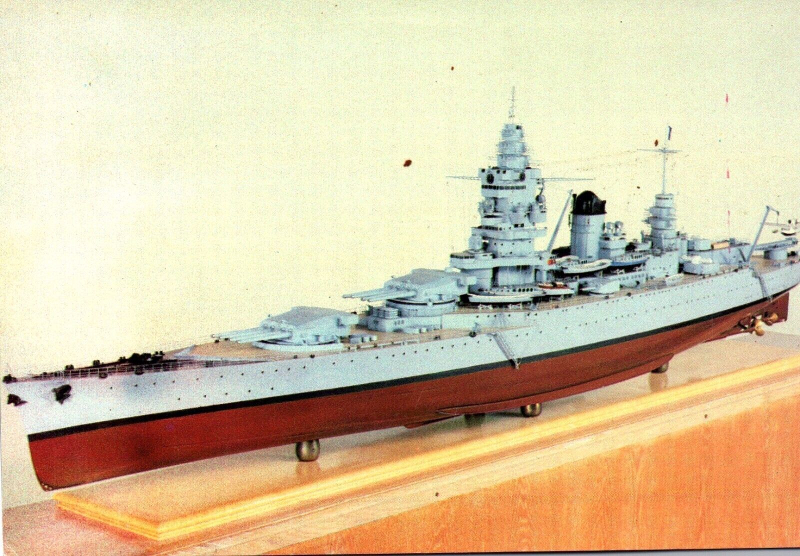 Postcard Royal Navy Battleship Dunkirk Model in Museum 1942 | Other ...