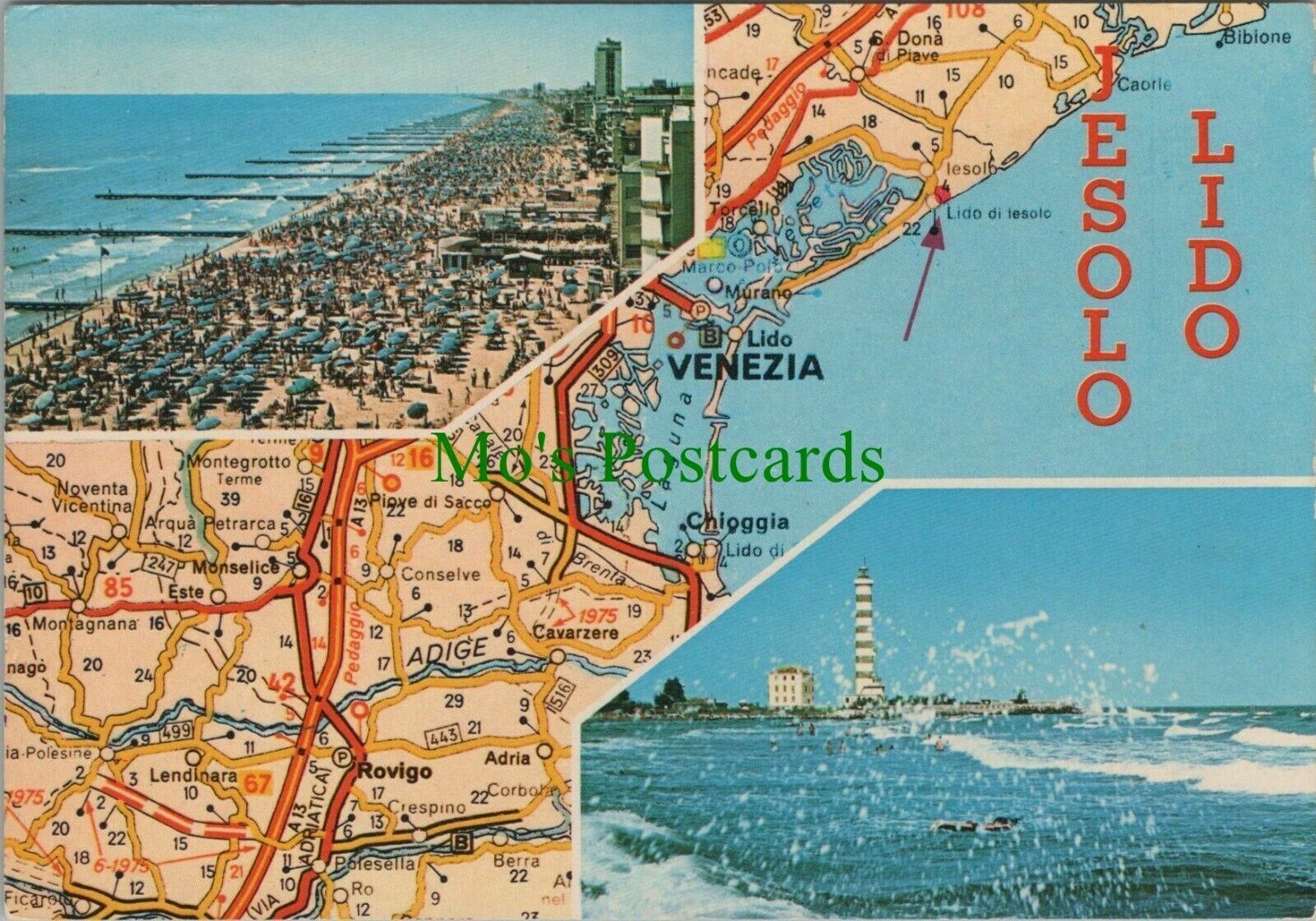 Italy Postcard - Maps - Jesolo Lido RR11538 | Europe - Italy - Other ...