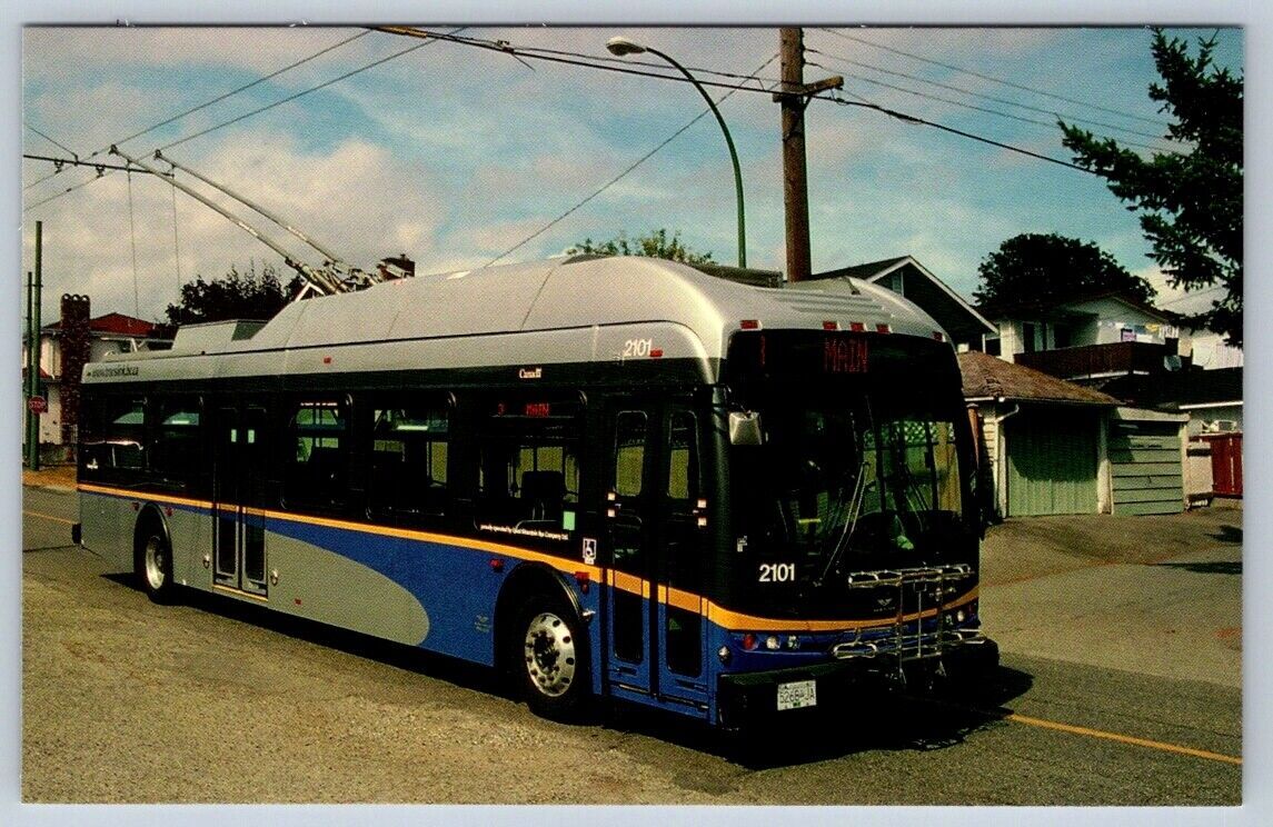 Translink New Flyer Trolley Coach Bus, 3-MAIN Route, Vancouver BC ...