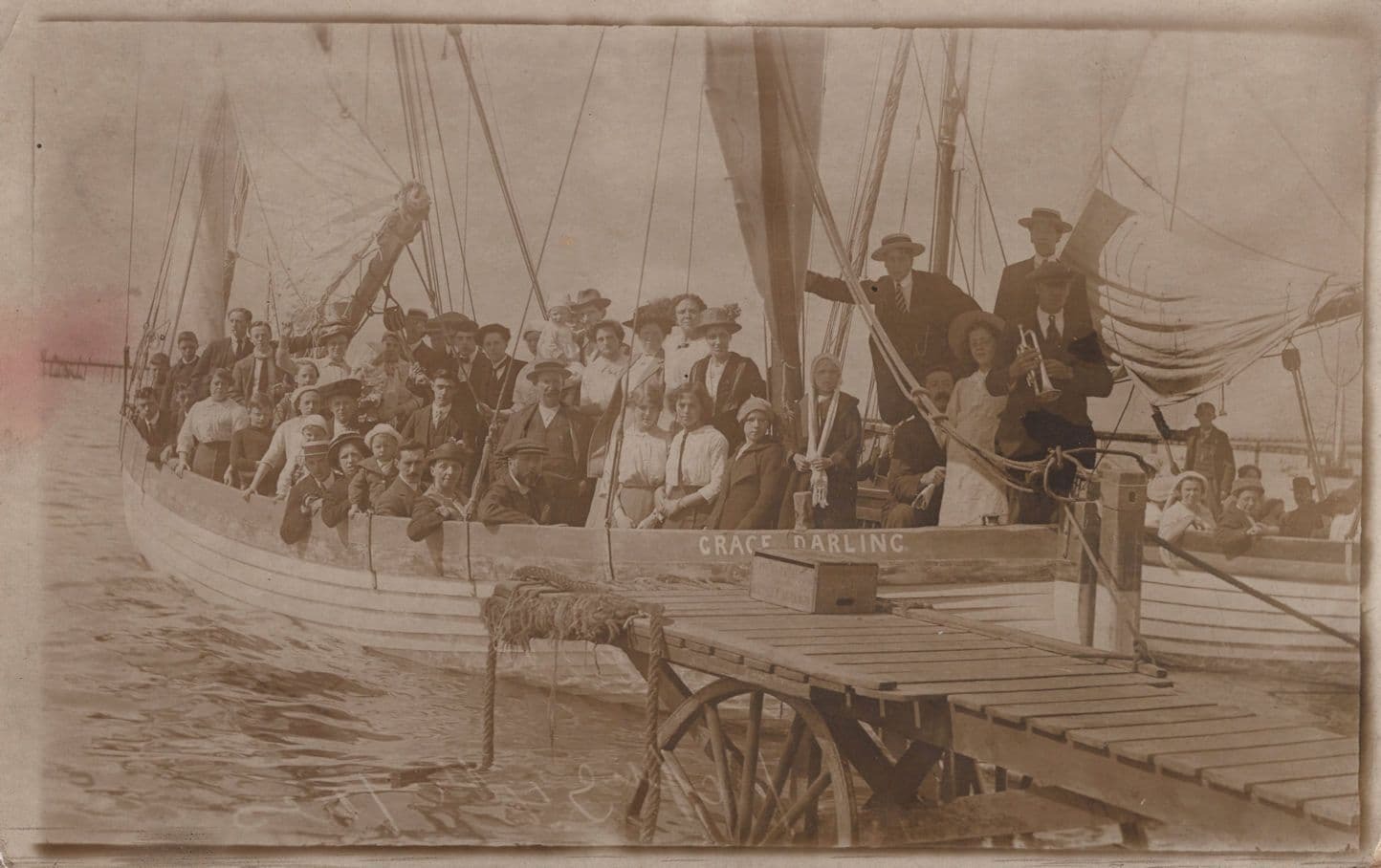 Grace Darling Antique Ship Boat Real Photo Old Postcard | Topics ...