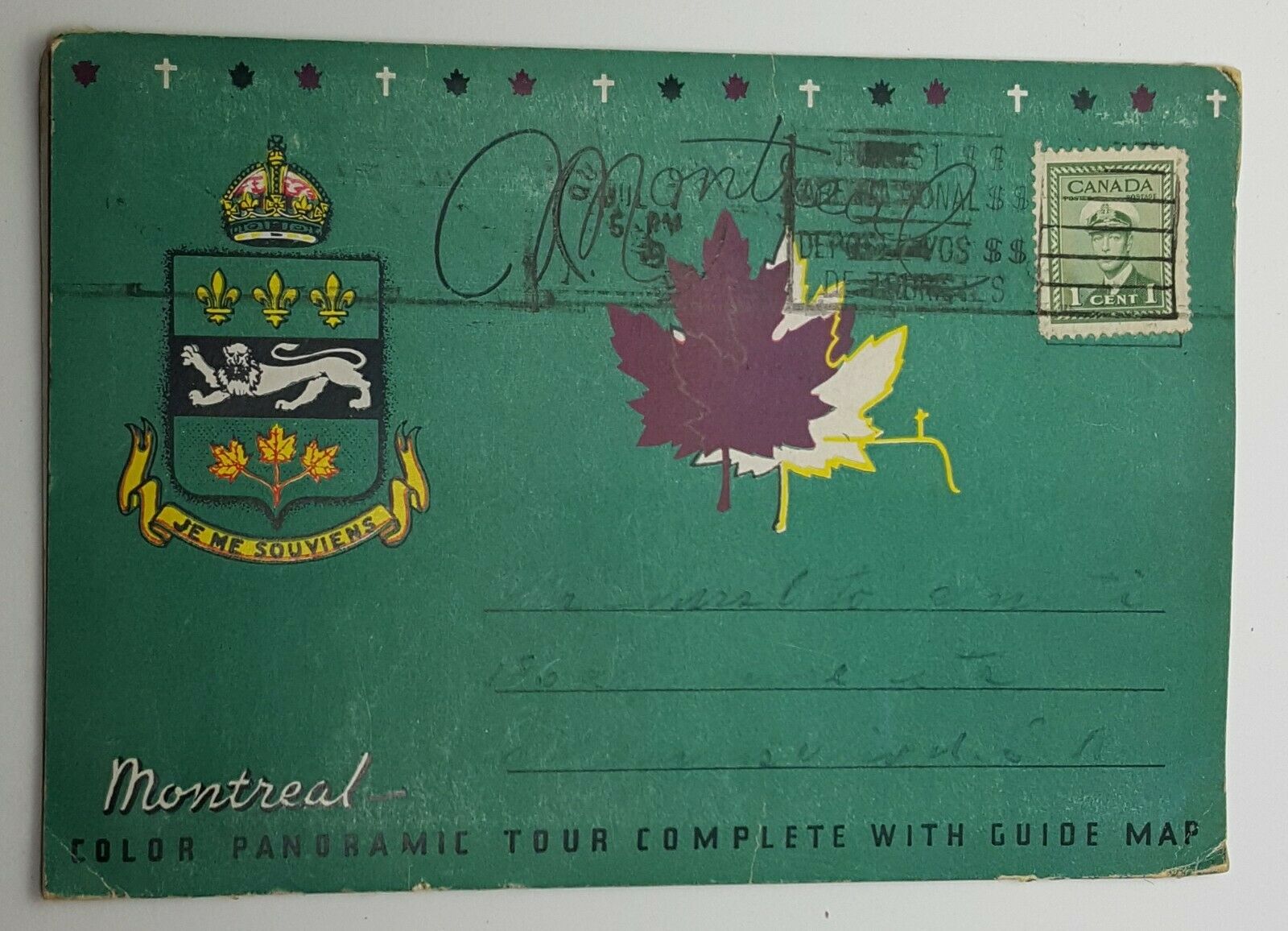 Montreal Panoramic Book Guide Map Vintage Postcard | Canada - Other ...