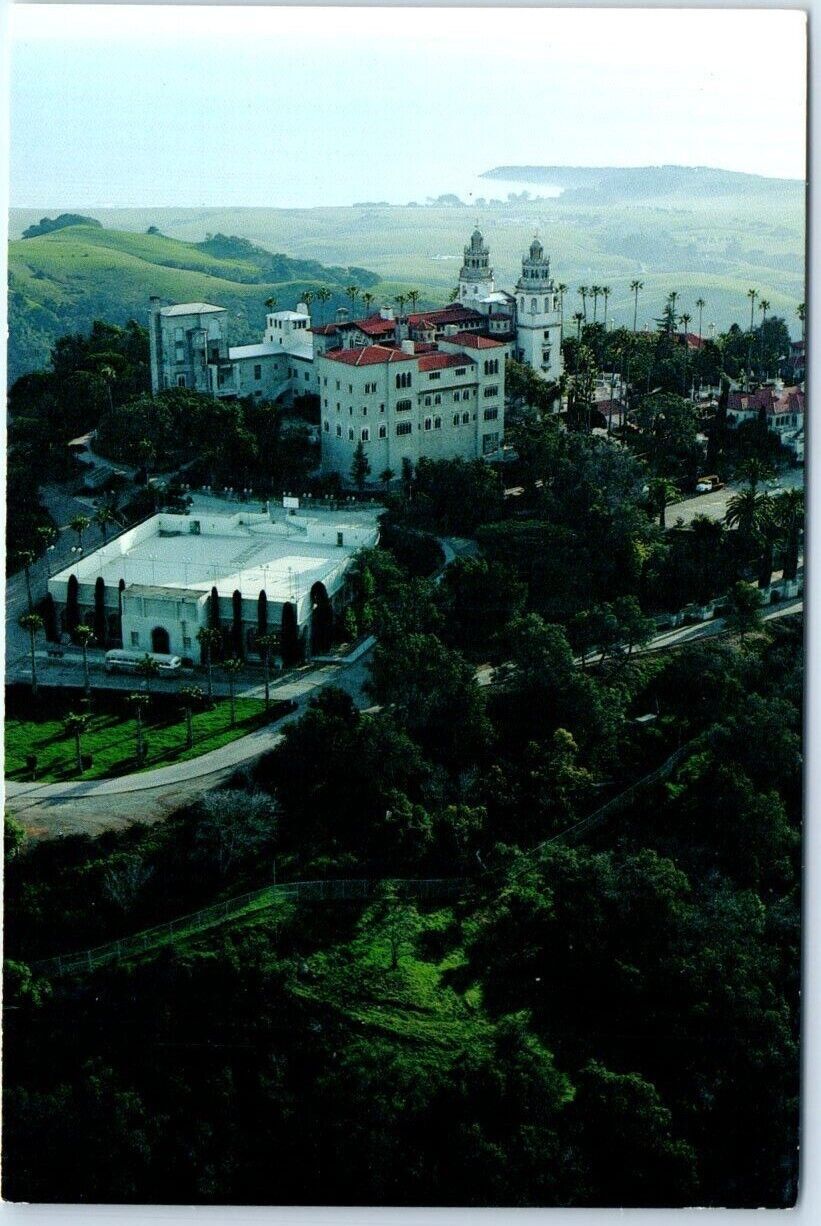 Aerial view of Hearst Castle, Hearst San Simeon State Historical ...