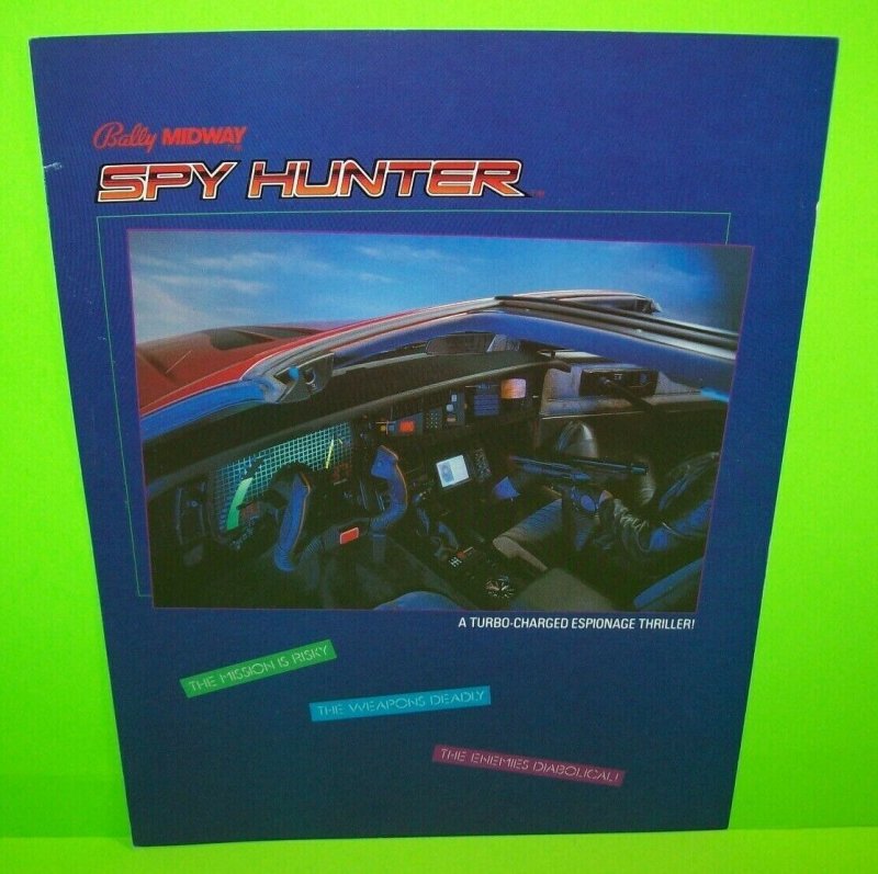 Spy Hunter Arcade Flyer 1983 Original Video Game Retro Artwork Bally ...
