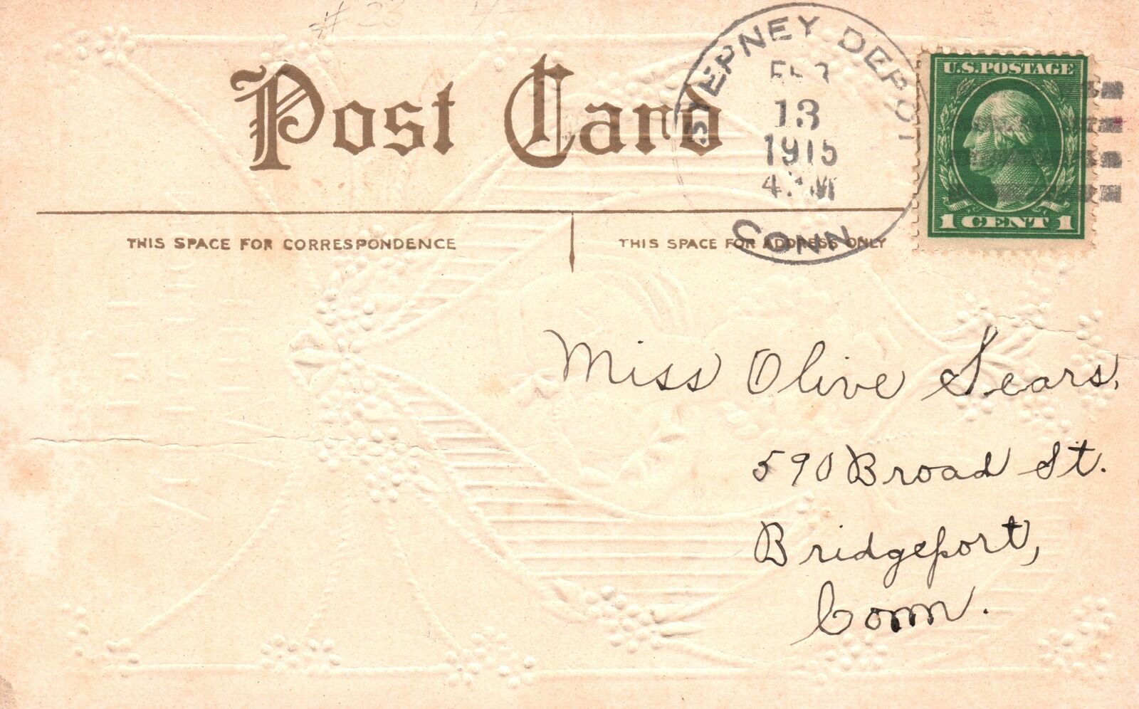 Vintage Postcard 1915 With Affection True Remembrance Souvenir ...