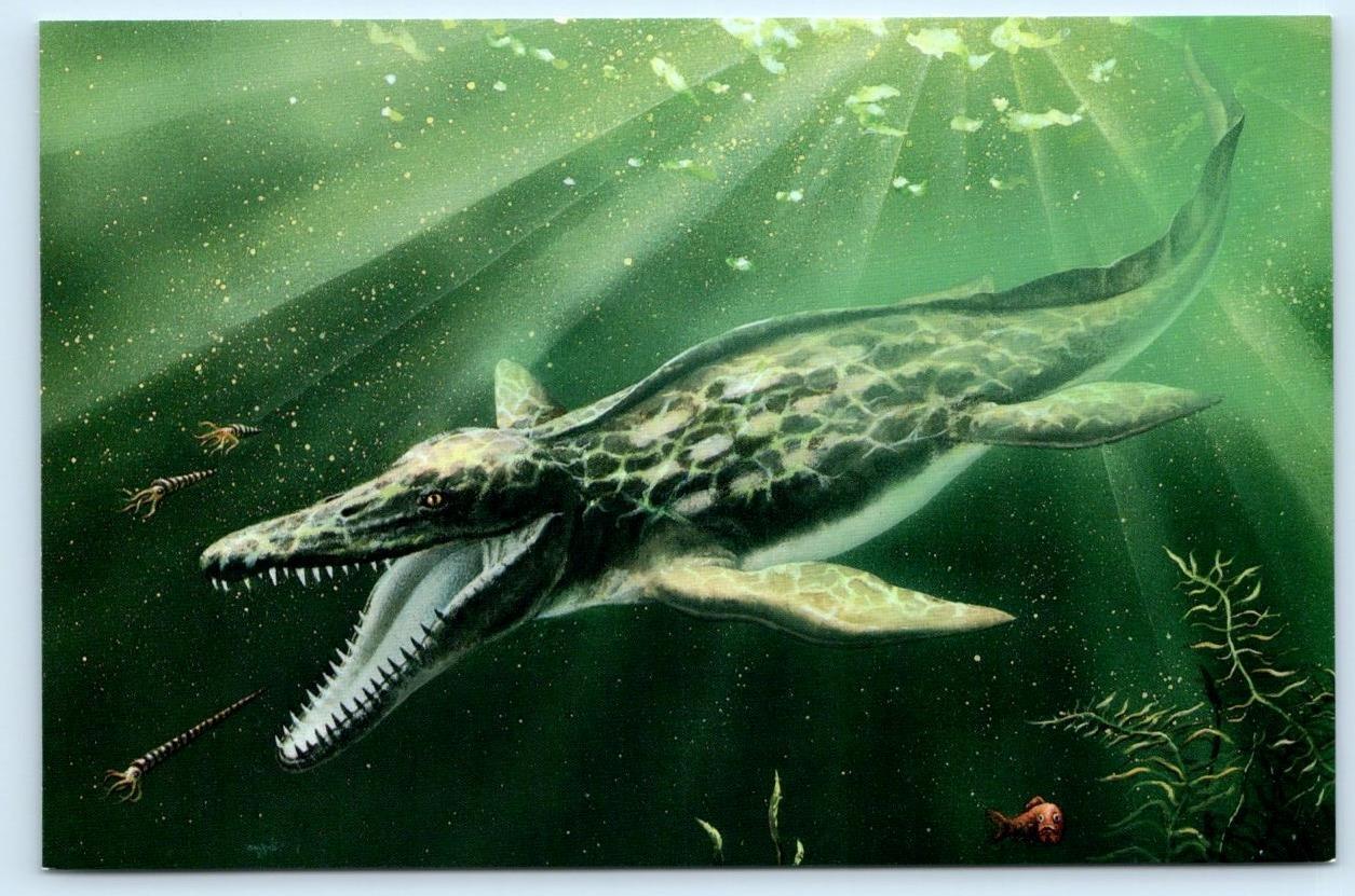 KRONOSAURUS Dinosaur ~ 1991 Artist Signed Dave Marrs Lynette Cook 4"x6 ...