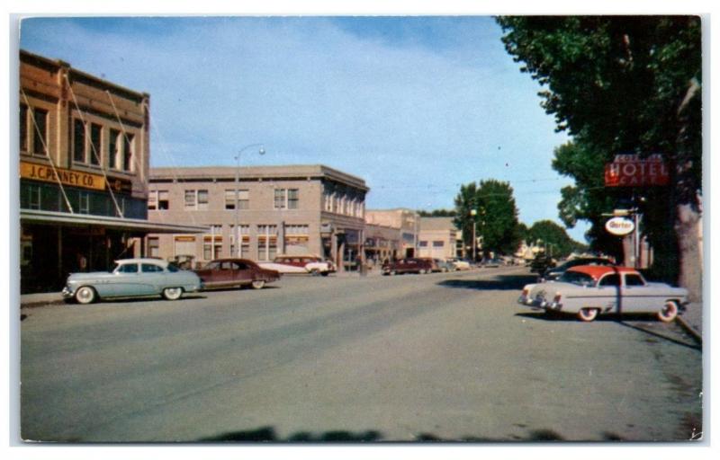 1950s/60s Downtown Choteau, MT, J.C. Penney Co. Postcard | United ...
