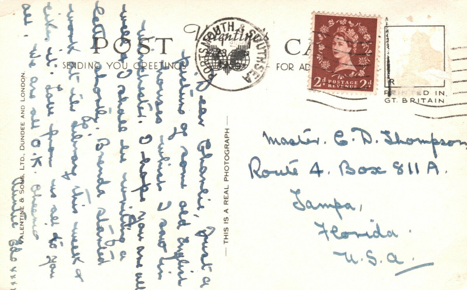 Vintage Postcard RPPC Cheyne Court Winchester House Scene Valentine ...