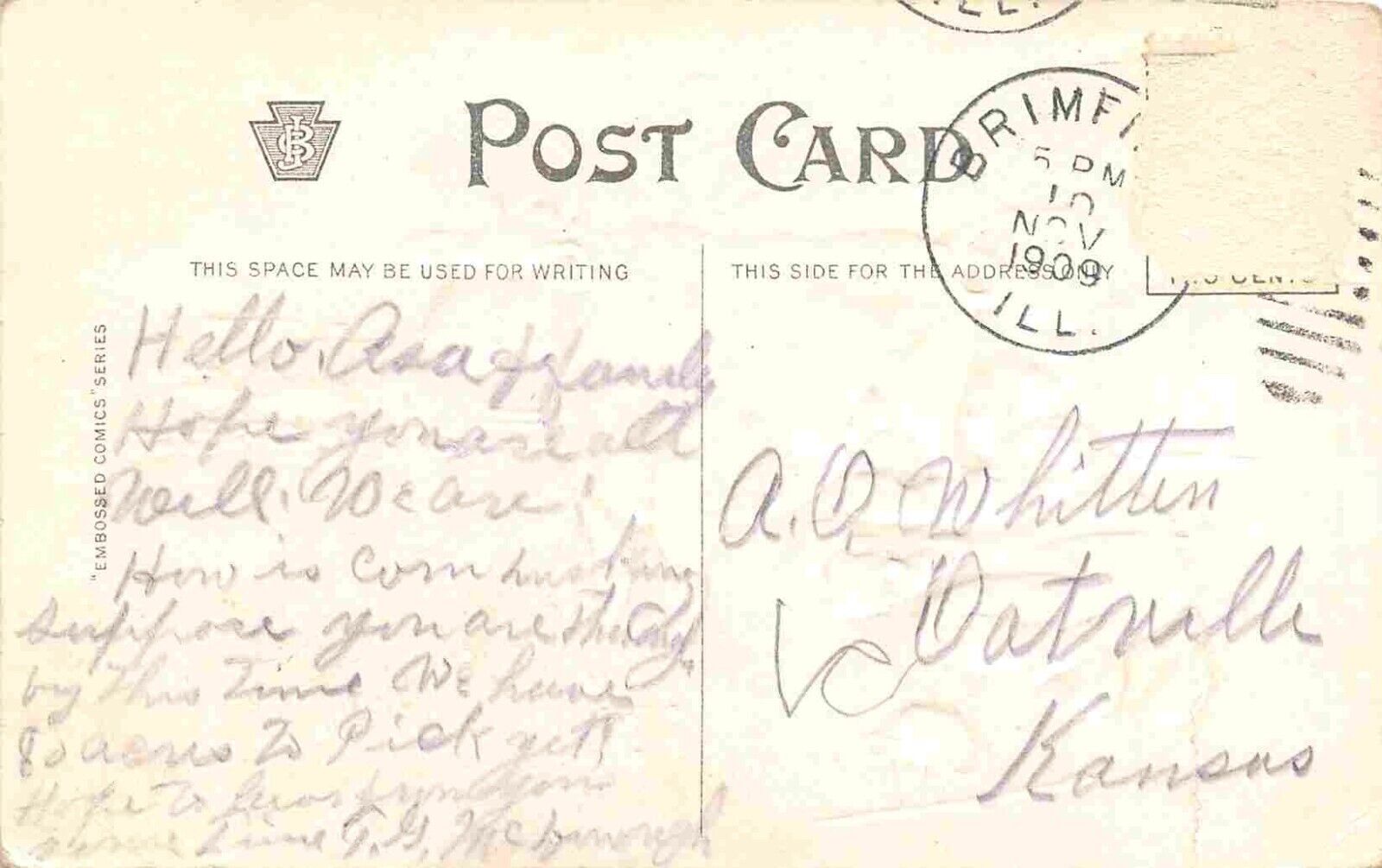 Doctor Advised Me To Take Milk Tramp Milking Cow 1909 postcard | Other ...