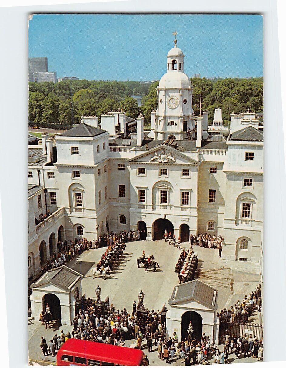 Postcard Changing Guard at Horseguards Parade, Whitehall, London ...