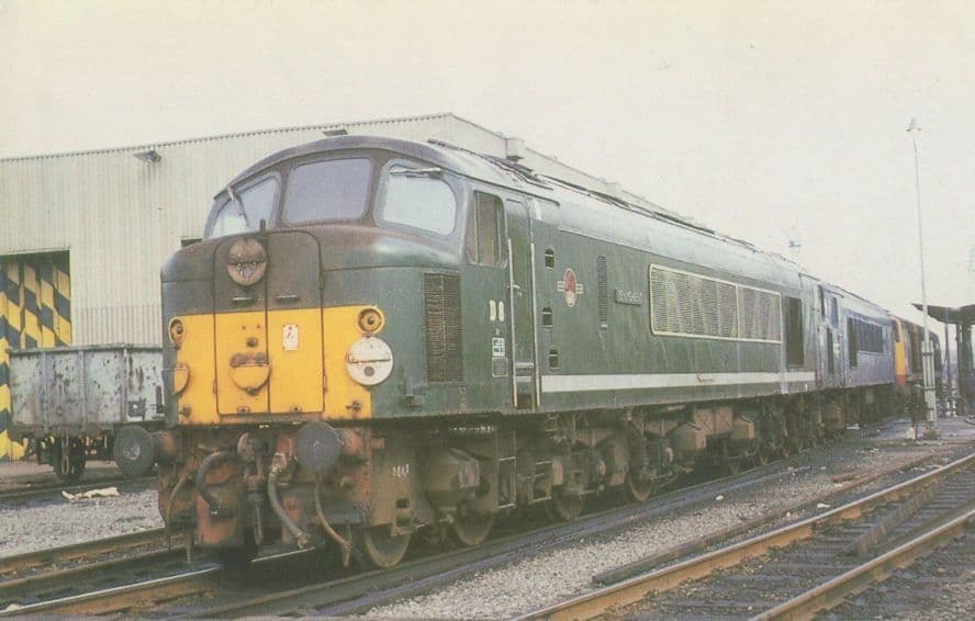Class 44 D8 Penyghent Train at Toten Railway Depot 1968 Postcard ...
