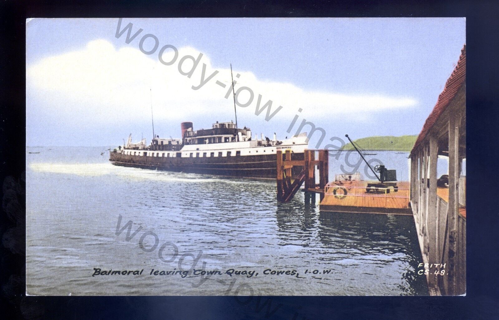 f2238 - Red Funnel Isle of Wight Ferry - Balmoral leaving Cowes Quay ...