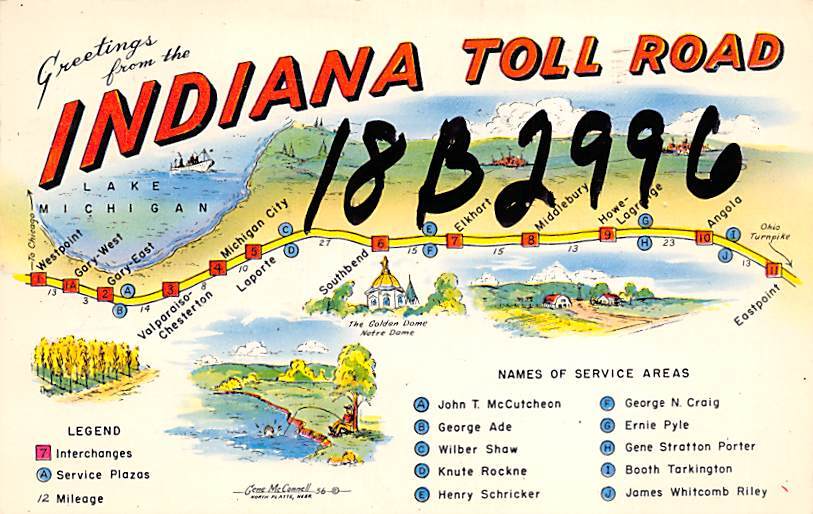 Indiana Toll Road - Greetings from, Indiana IN | Topics - Buildings ...