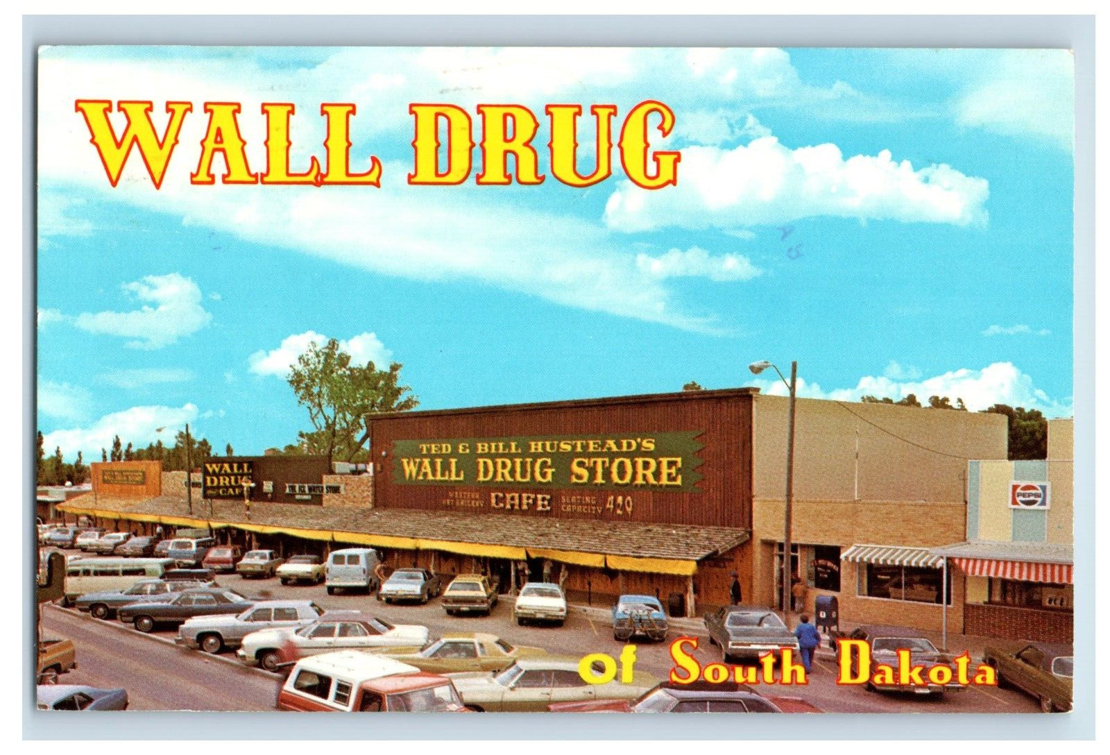 Vintage The Wall Drug Store At Wall, South Dakota. Postcard P90E ...
