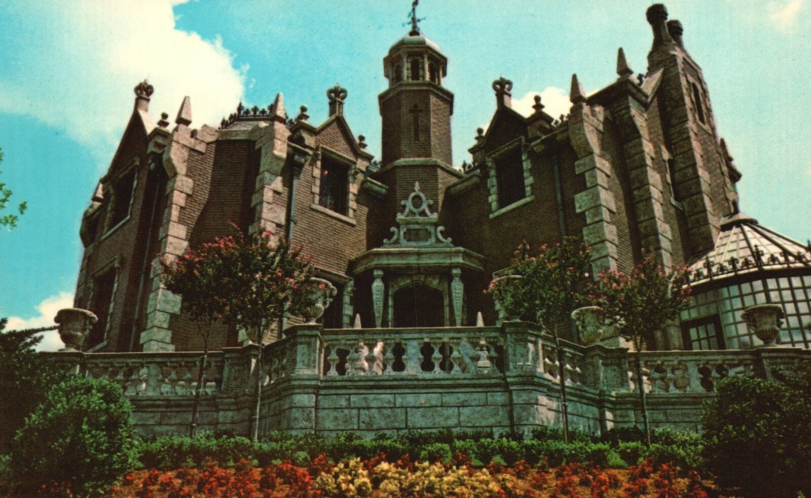 Vintage Postcard The Haunted Mansion Retirement Home Deathly Splendor ...