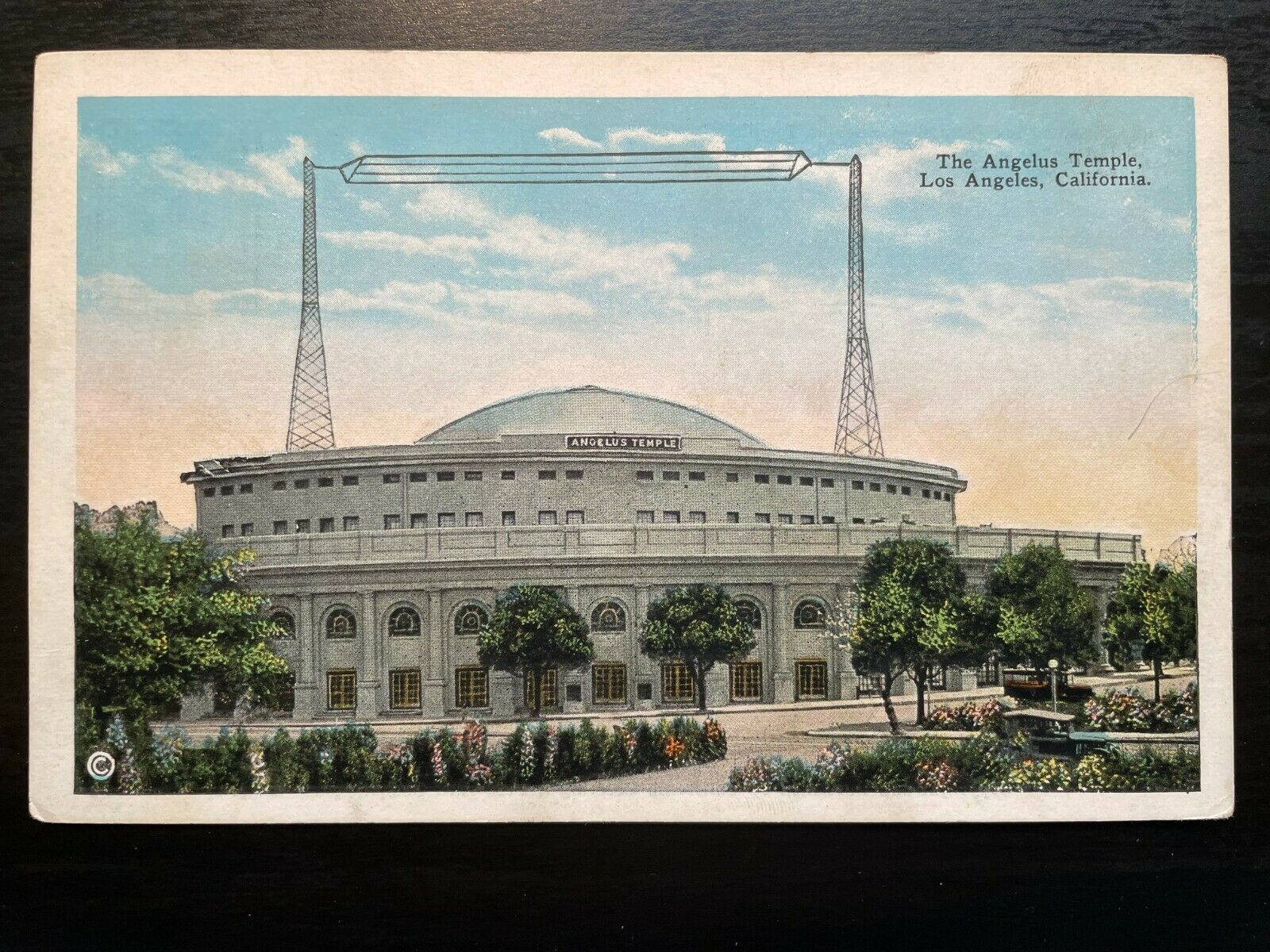Vintage Postcard 1915-30 Broadcasting Station The Angelus Temple Los ...