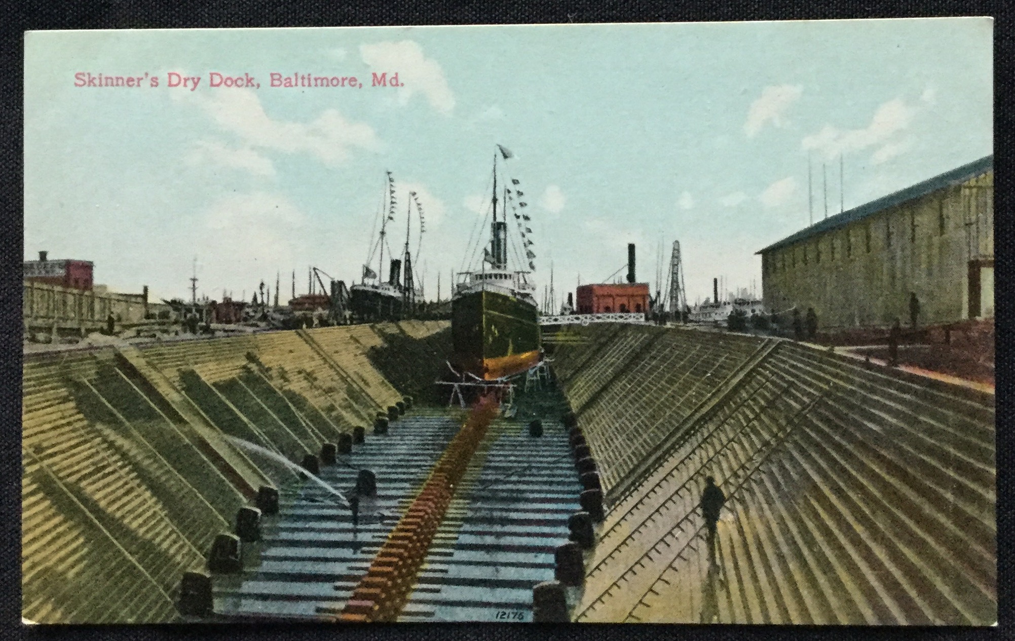 Postcard Used? Skinner's Dry Dock Baltimore Maryland LB | United States ...
