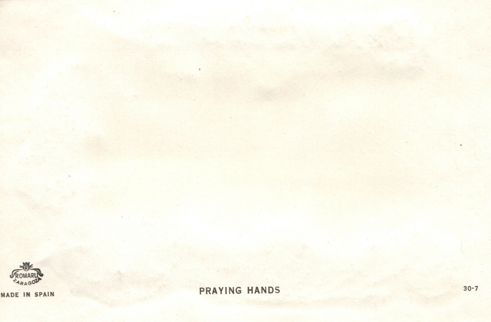 Vintage Postcard 1900's Praying Hands Red Roses Religious Embroidered ...