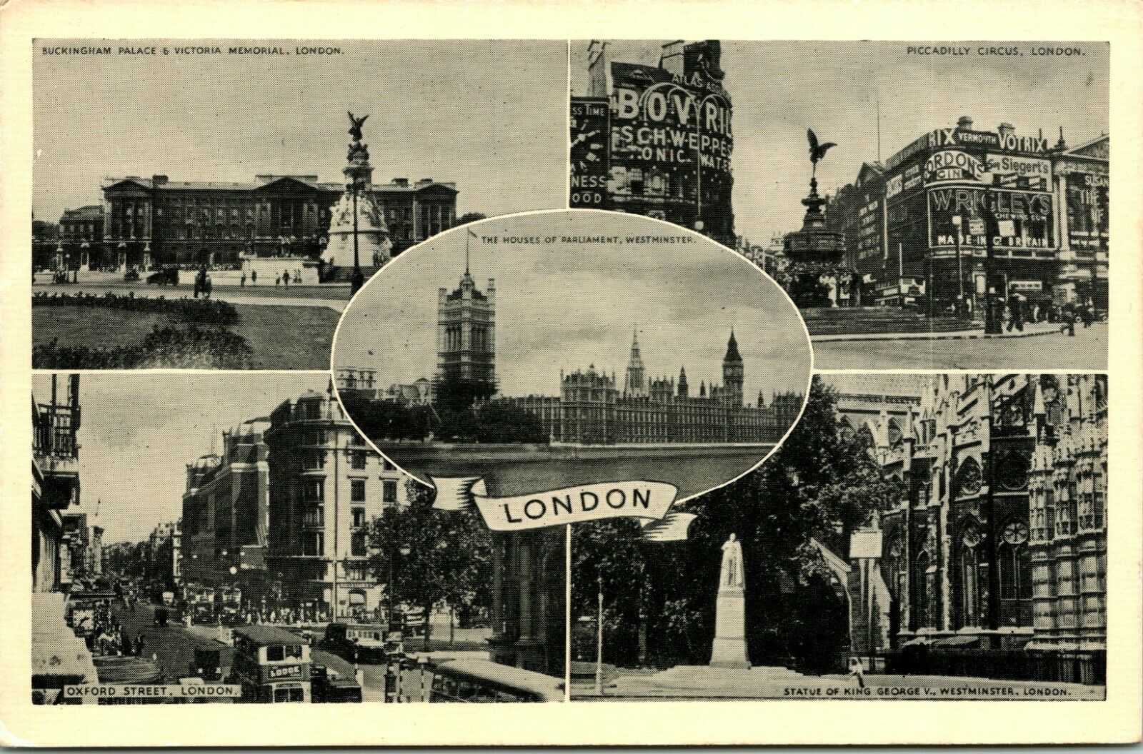 Vtg Postcard 1930s Multiview - London, England UK - Unused | Europe ...