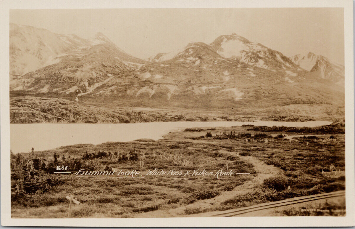 Summit Lake YT White Pass and Yukon Route Tormented Valley RPPC ...