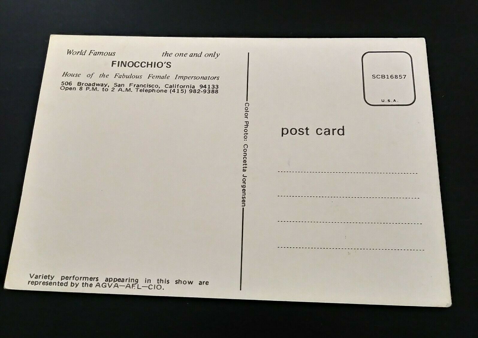 FINOCCHIO'S Female Impersonators Drag Queens Show San Francisco CA ...