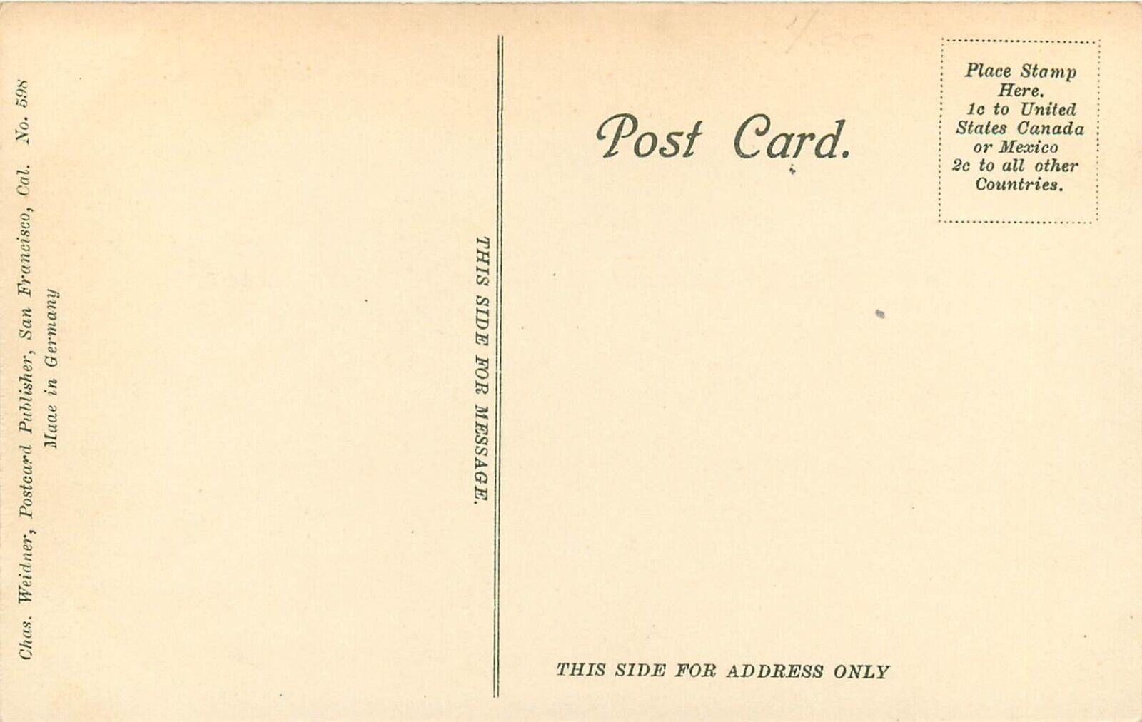 Weidner Postcard San Francisco Chinatown Quong Wing Outdoor Curio Store ...