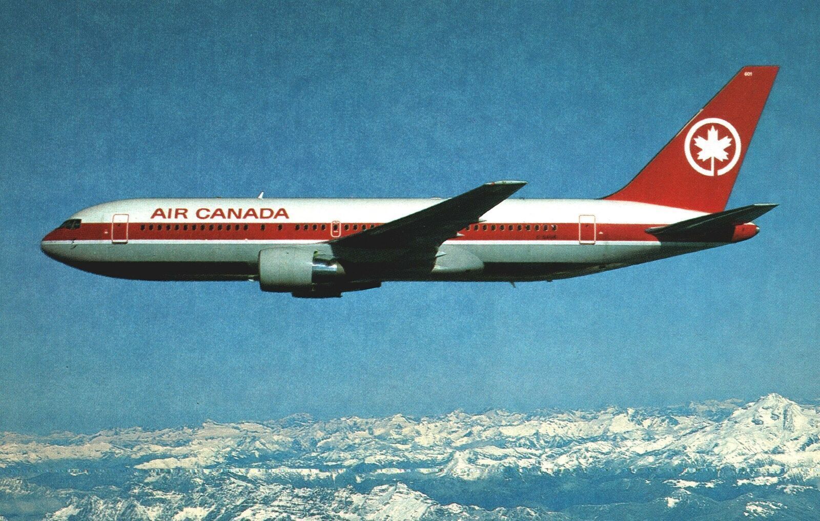Vintage Postcard AIR Canada Boeing 767 Aircraft in Mid-Flight Fresh ...