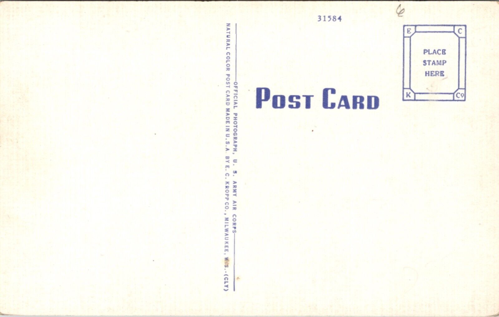Linen Postcard United States Air Training Corps Cadet Instruction and ...