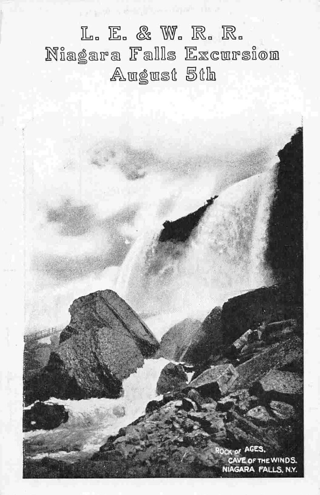 Lake Erie &Western Railroad Niagara Falls Excursion New York 1909 ...