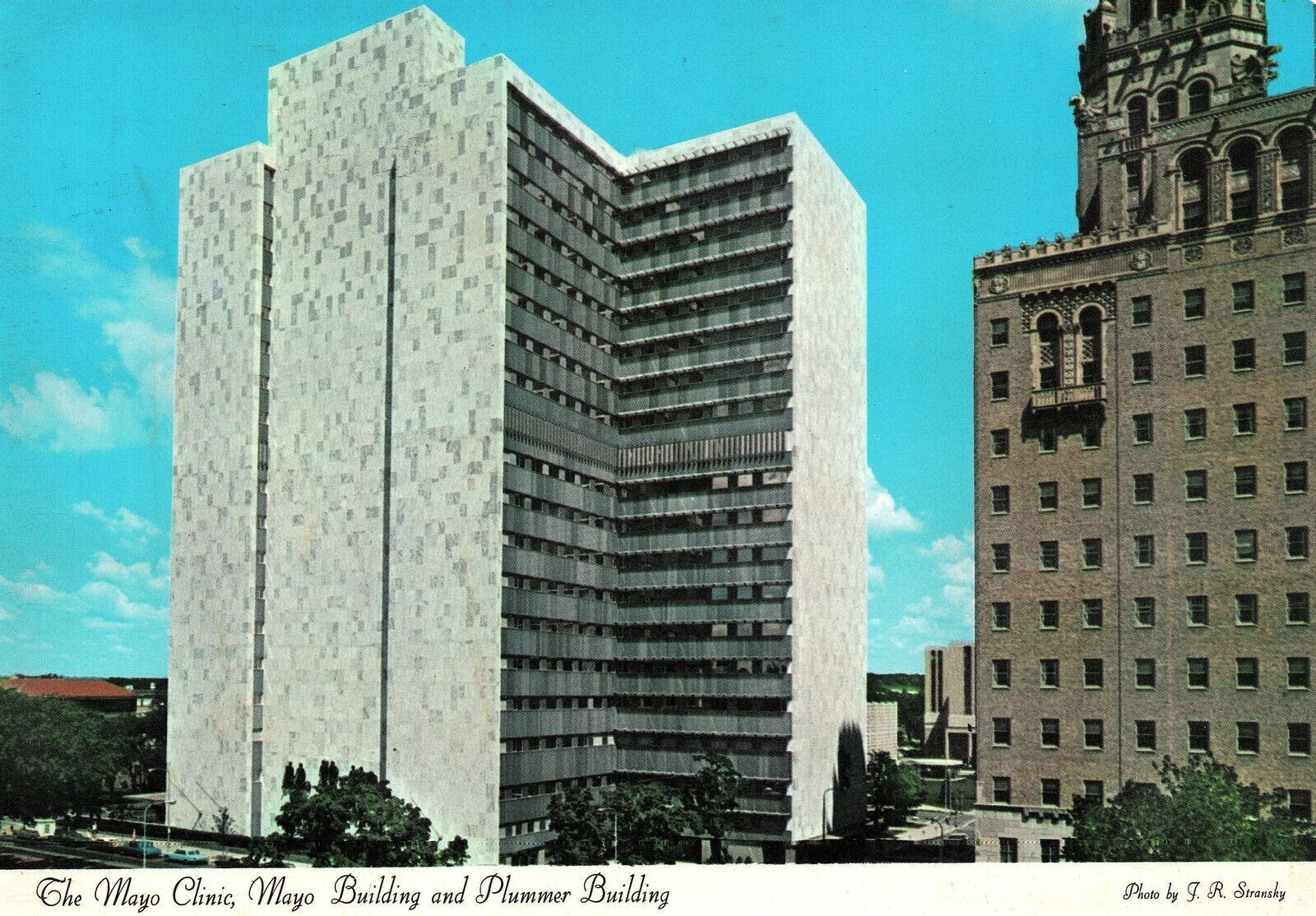Continental Size Postcard the Mayo Clinic Mayo Building & Plummer ...