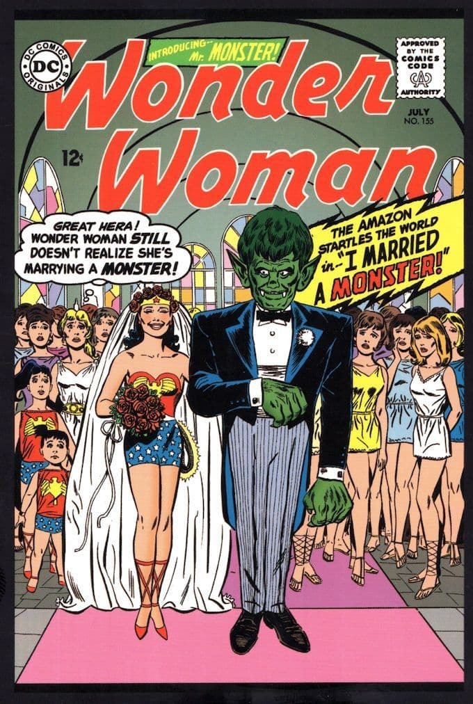 Wonder Woman I Married A Monster DC 1965 Comic Book Postcard | Topics ...