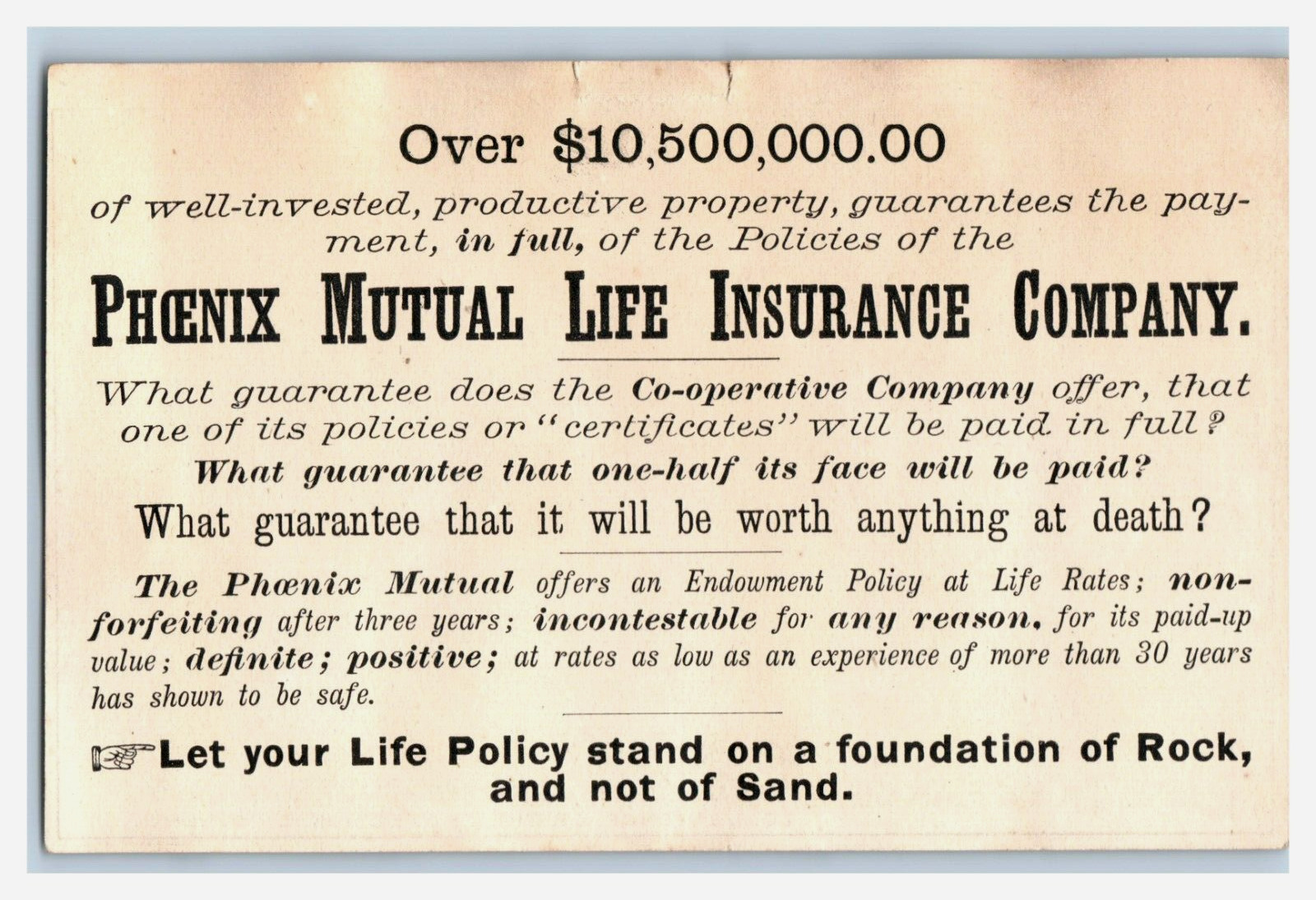 1880s Phoenix Mutual Life Insurance Co. Comparison Bridge Of Monkeys ...