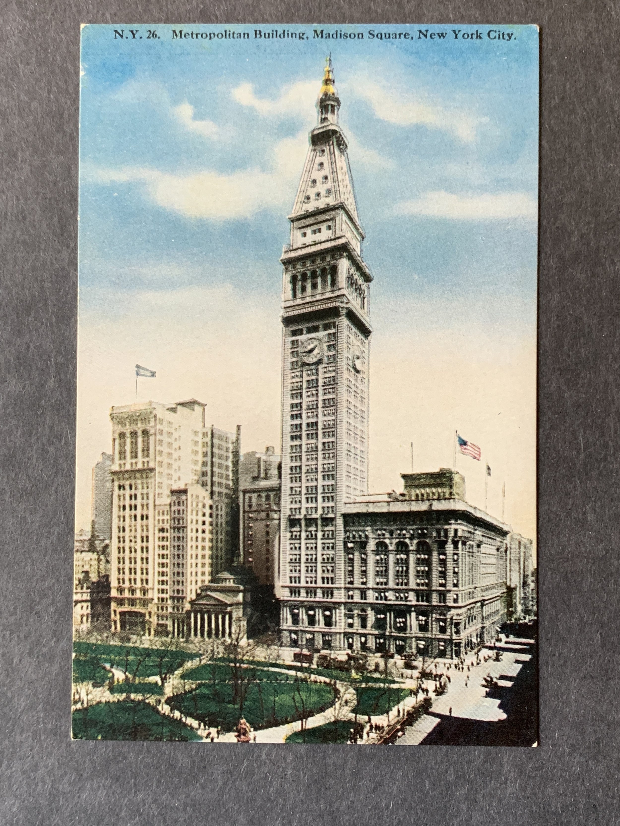 Metropolitan Building Madison Square New York City NY Litho Postcard ...