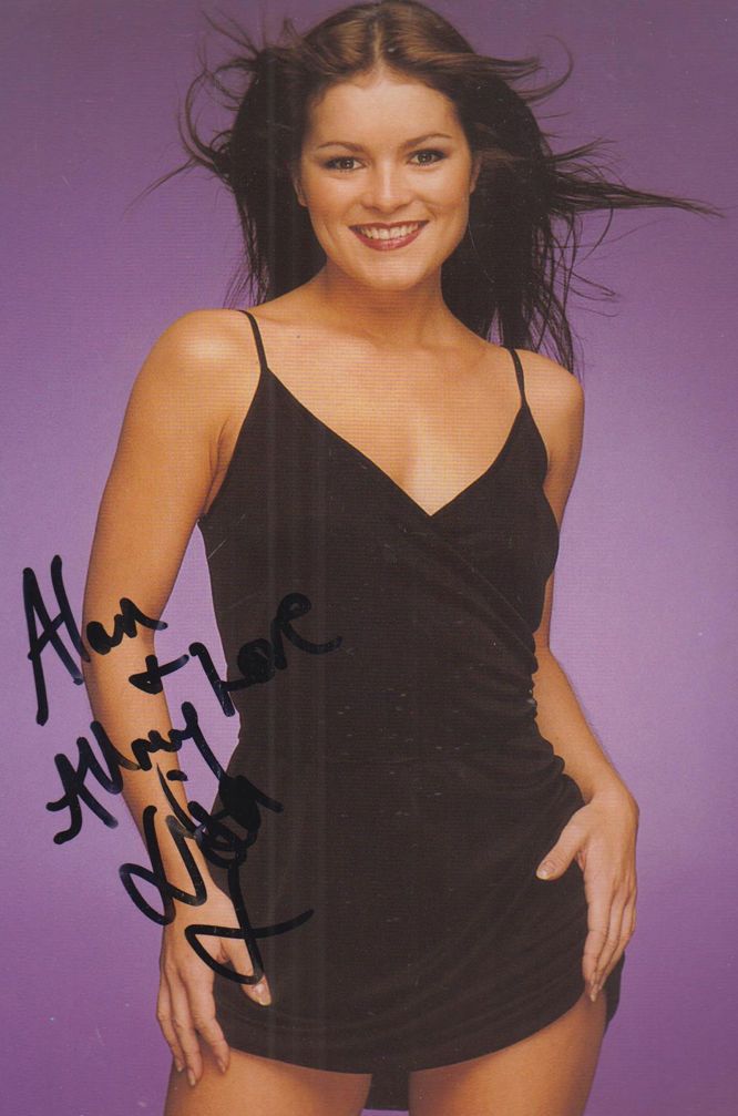 Lisa Kay Hollyoaks Hand Sign Official Double Sided Pictures Rare Cast ...