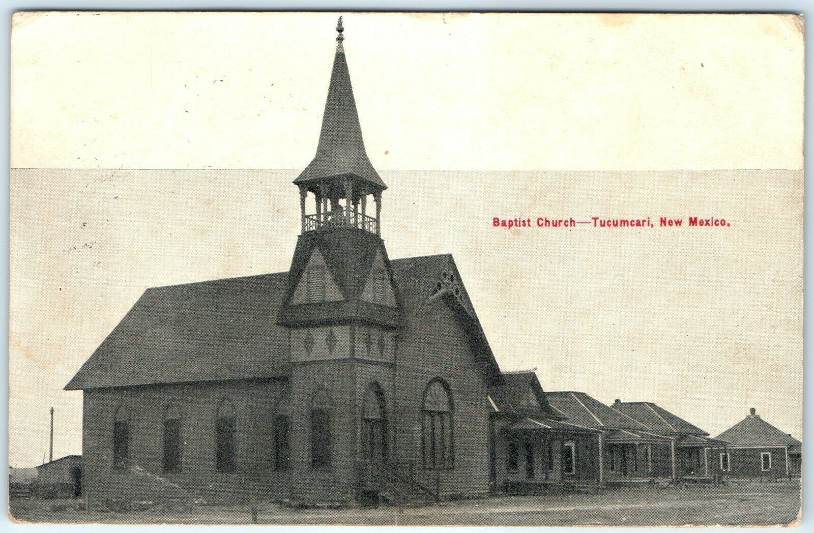 1908 Tucumcari, New Mex. Baptist Church Chapel Litho Photo Postcard ...