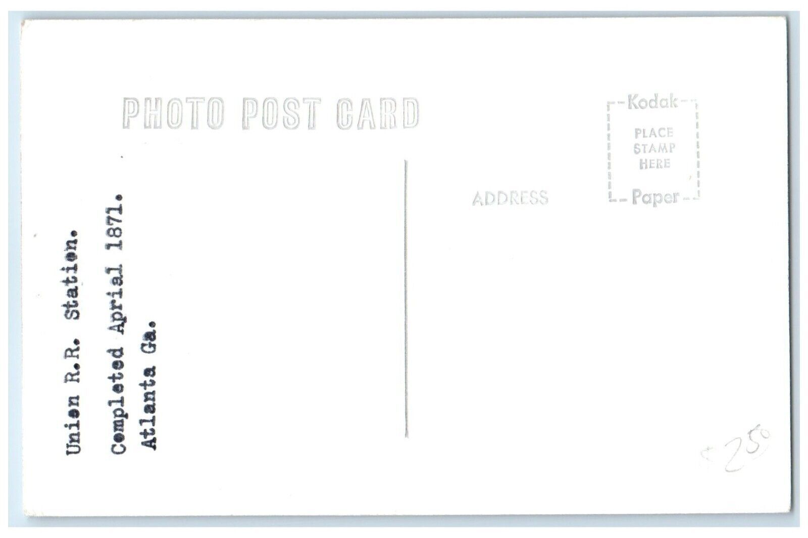 Atlanta Georgia Postcard Union Railroad Station Exterior c1940 Vintage ...