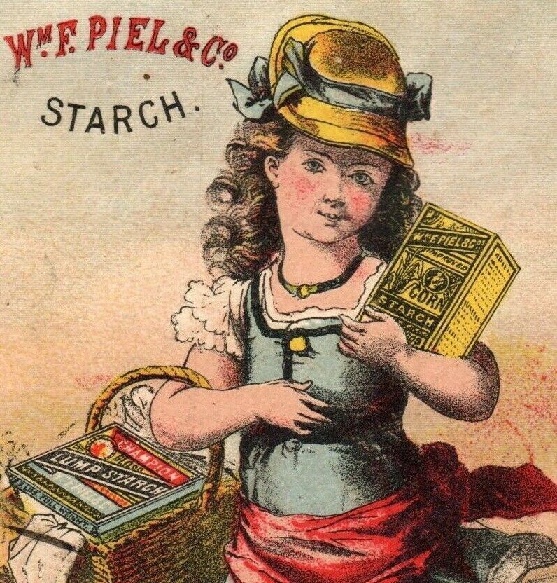 1870s-80s James Longwell Ceylon Spice Mills Wm. F. Piel & Co's Starches ...