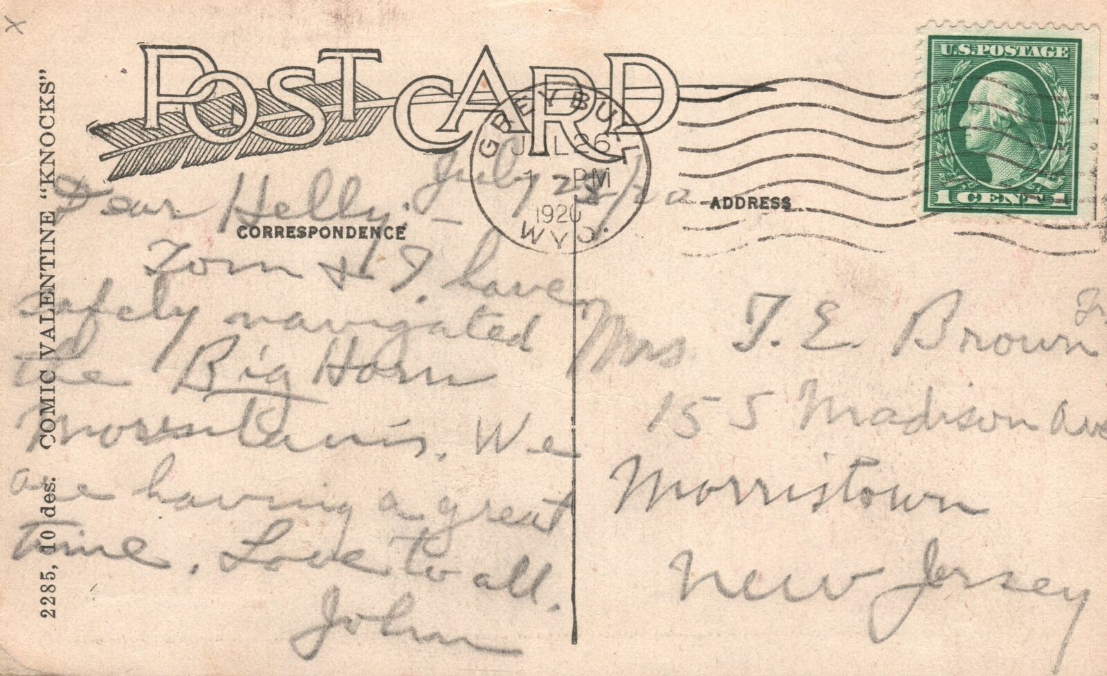 Vintage Postcard 1920's The Lazy Employee Sleepy Dumb Head Comic Card ...