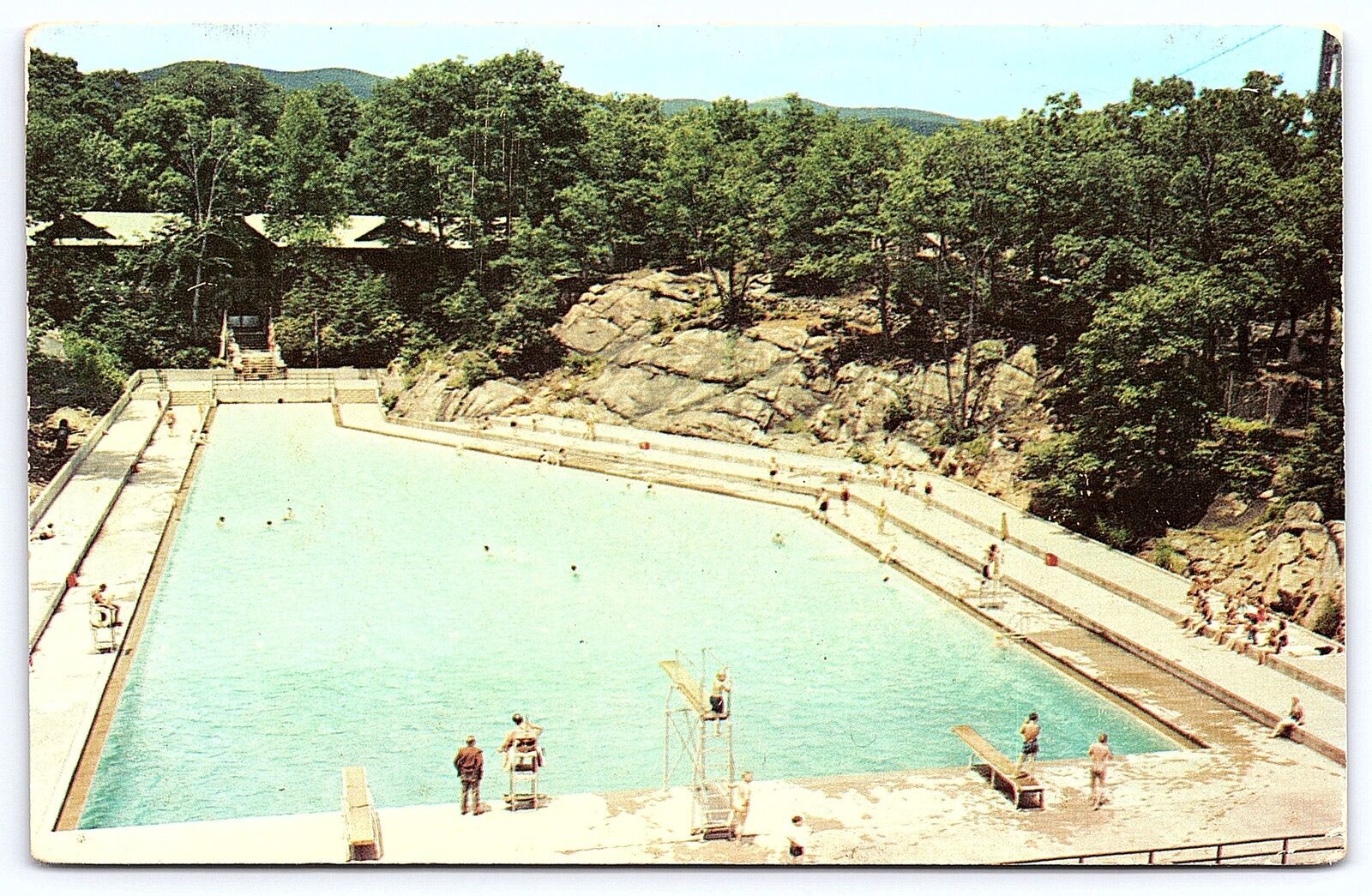 1954 Bear Mountain Swimming Pool Bear Mountain New York NY Posted ...