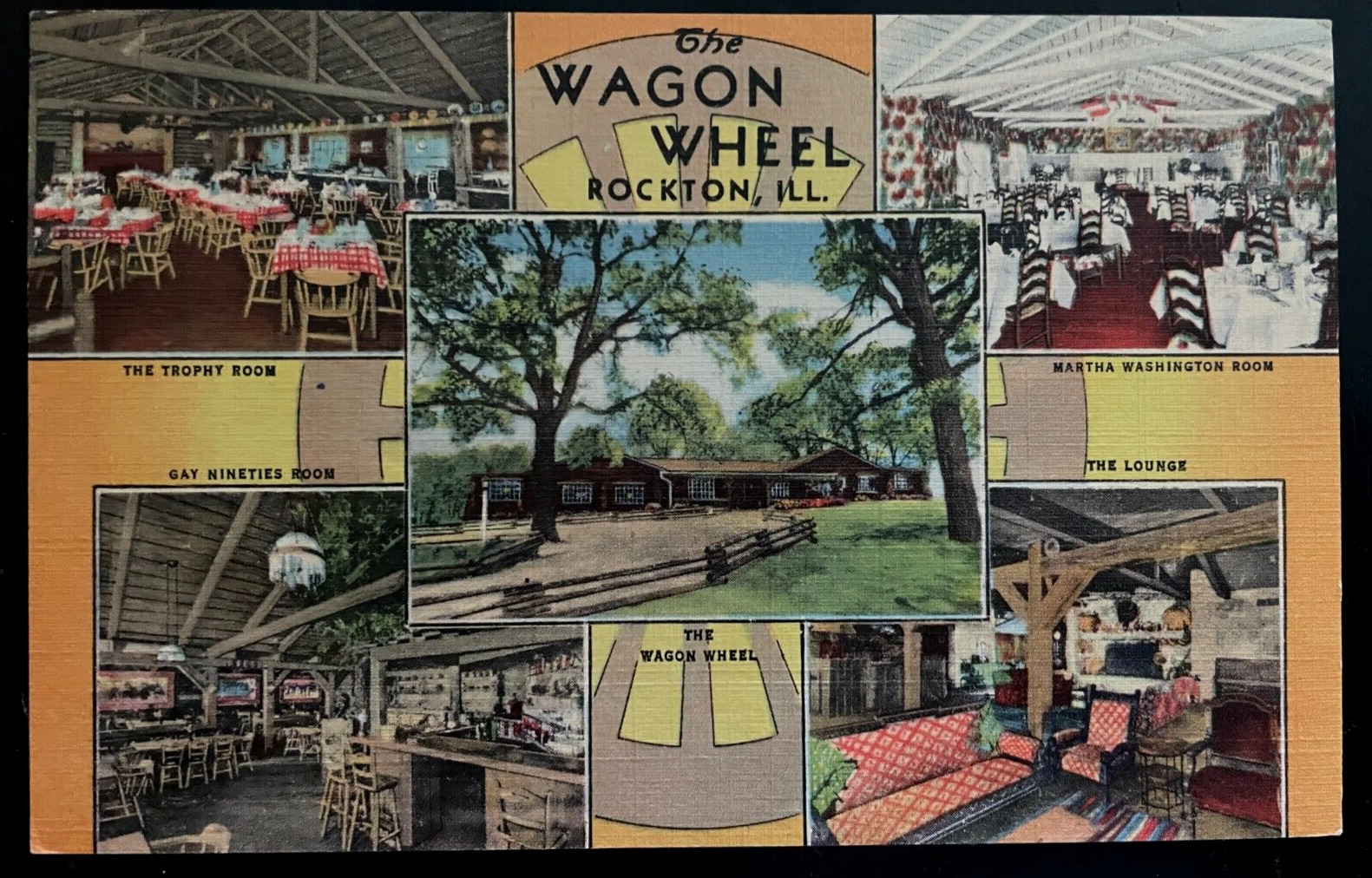 Vintage Postcard 1946 The Wagon Wheel Restaurant, Rockton, Illinois (IL ...