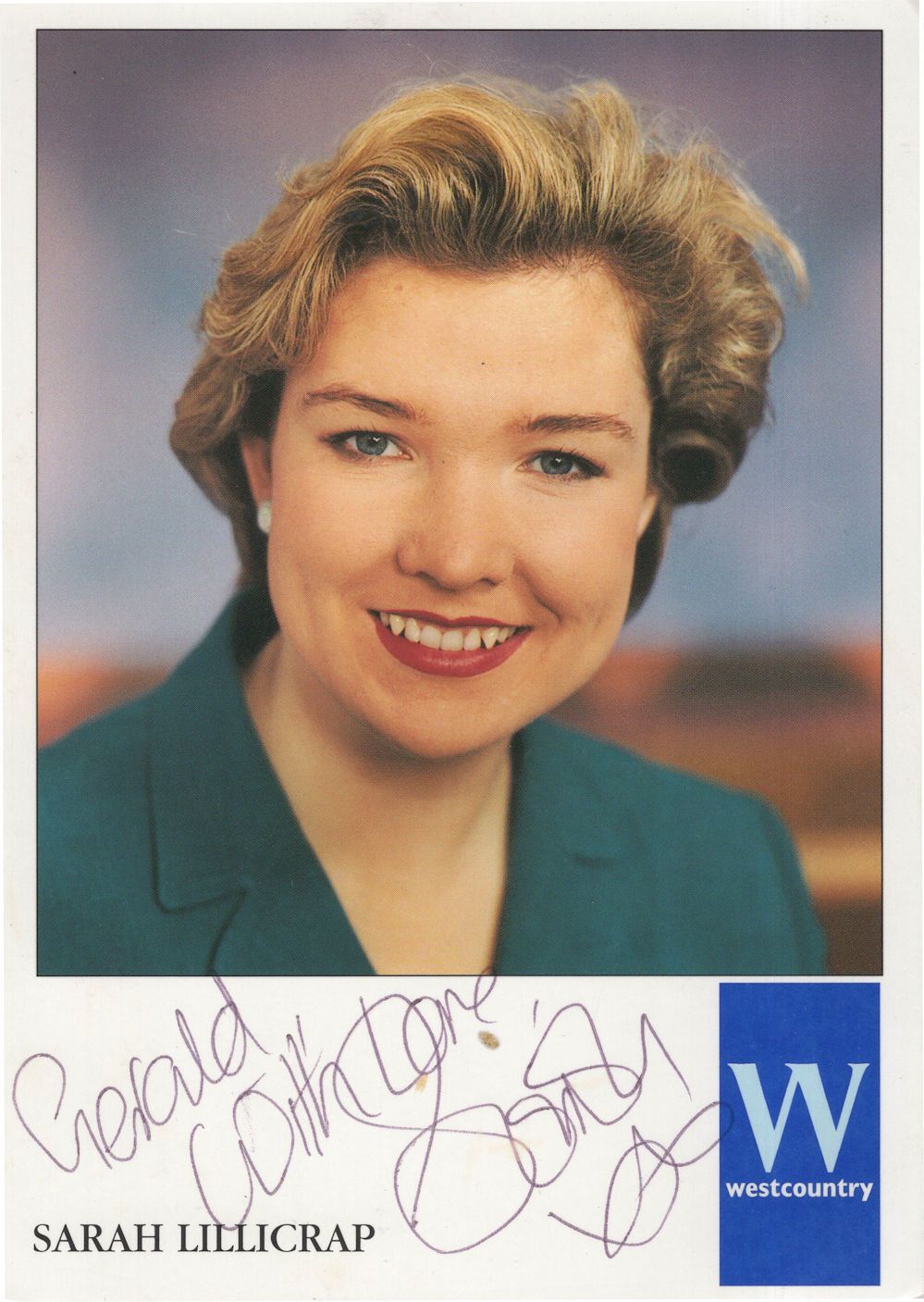 Sarah Lillicrap ITV West Country Presenter Hand Signed Photo | Topics ...
