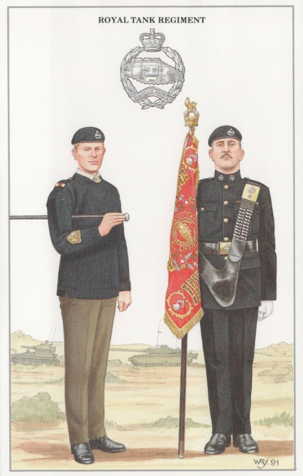 Military Postcard - Royal Tank Regiment RS21655 | Other / Unsorted ...