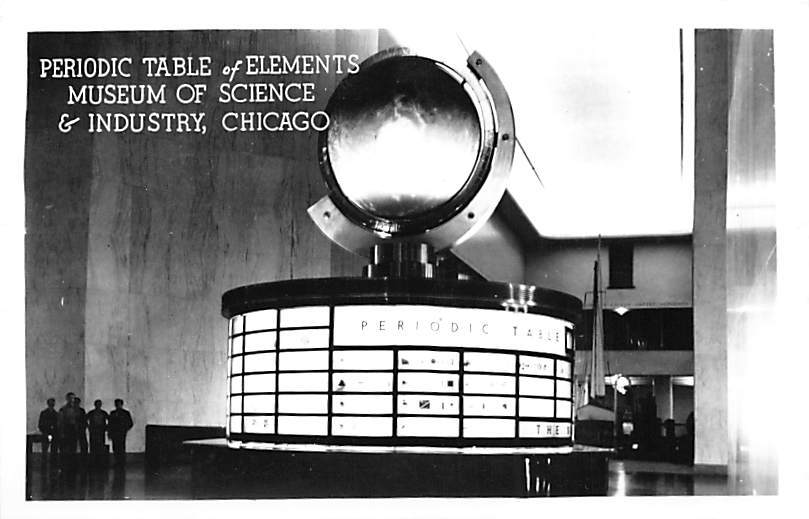 Periodic table of elements Museum of science and industry Chicago ...