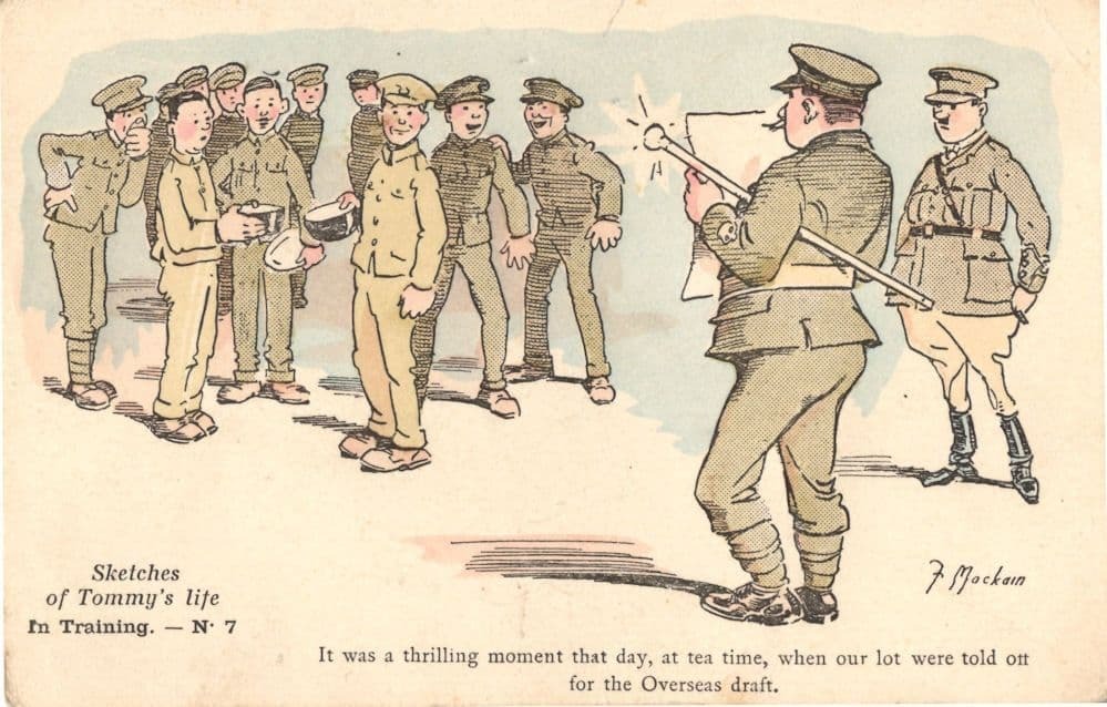 Tommy WW1 Soldier Canteen Cookery Training Old Comic Postcard | Topics ...