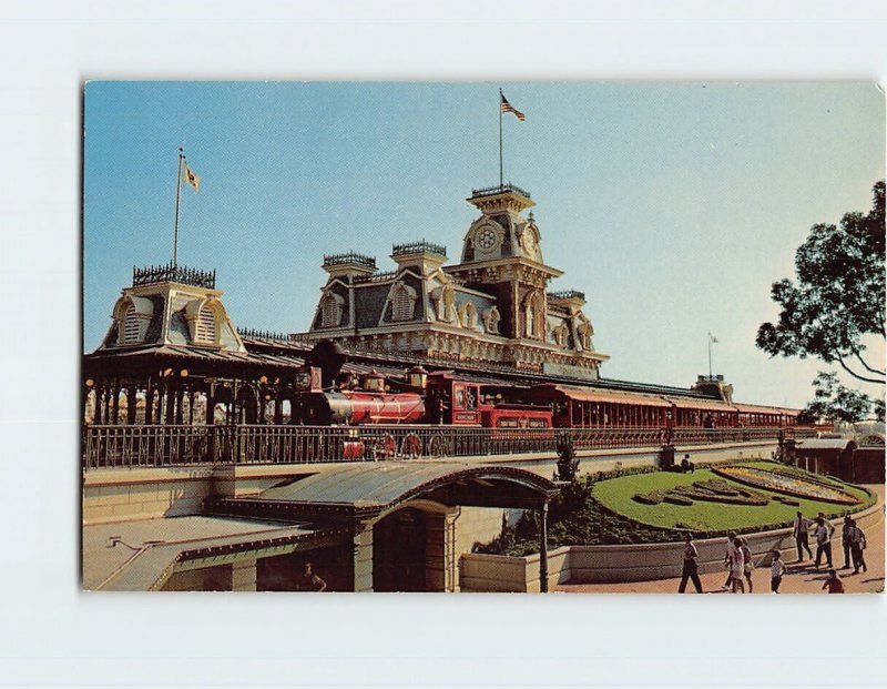 Postcard Walt Disney World Steam Railroad, Walt Disney World, Bay Lake ...