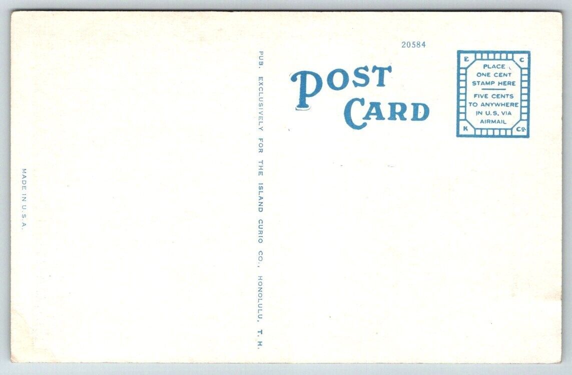 Hawaiian Postcard - The Pali Scenic Battle Ground, Honolulu Hawaii ...