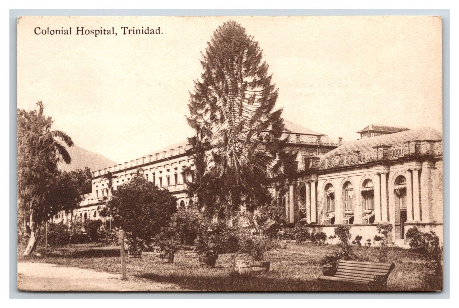 Colonial Hospital Port Of Spain Trinidad BWI UNP Davidson & Todd DB ...